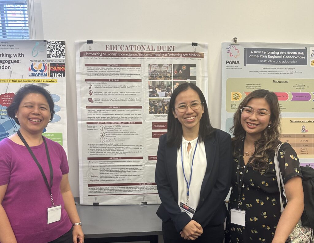 Team Philippines in London: Performing Arts Medicine Association 42nd ...